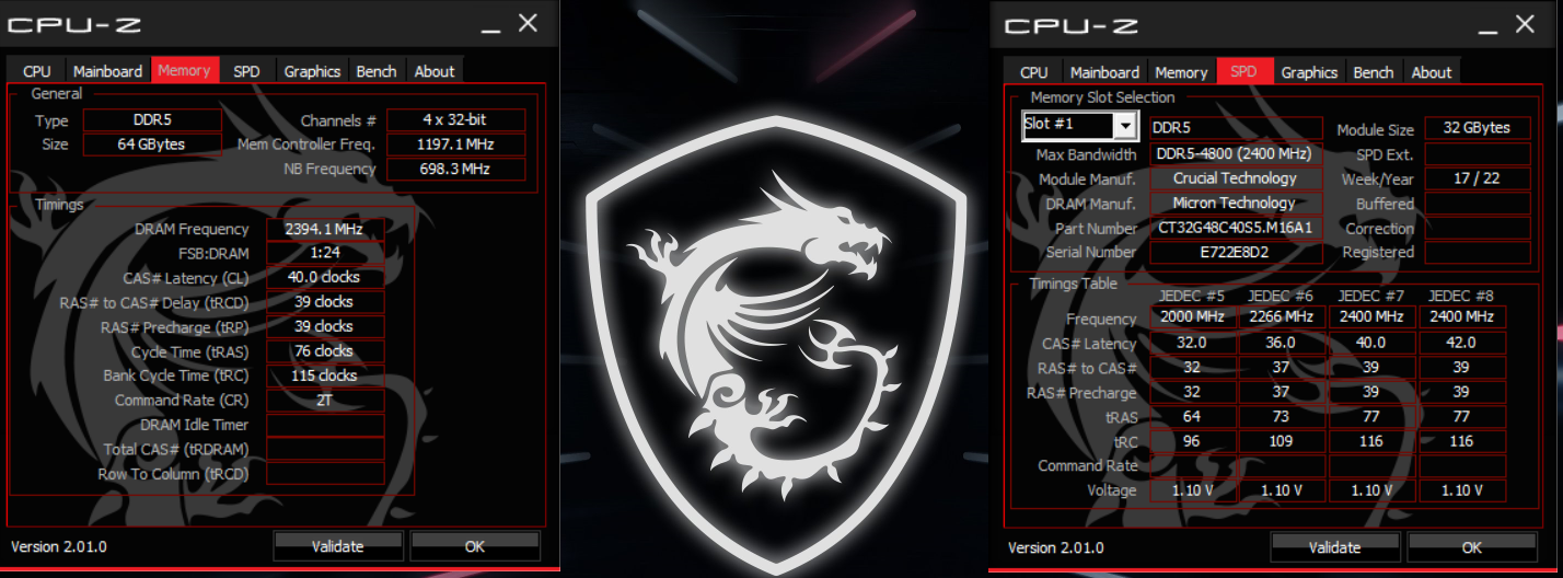 CPU Time Spy jumped from 13K to 16K+ with a 64GB dual rank kit (DDR5 ...